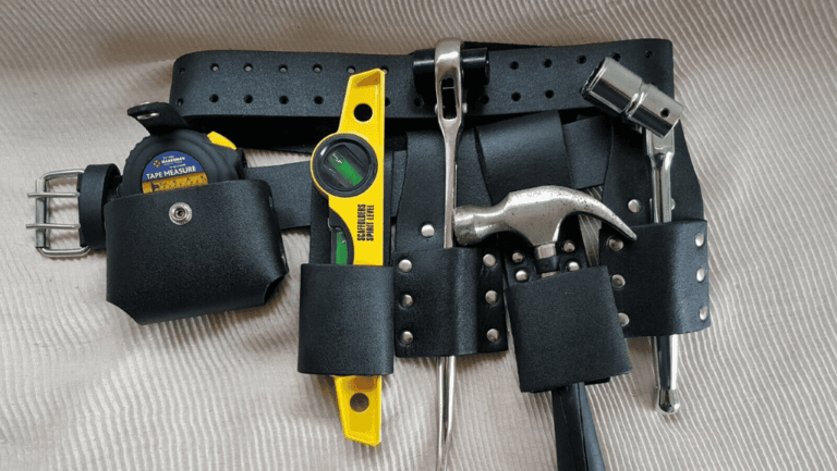 Durable Scaffolding Leather Tool Belt For Pros